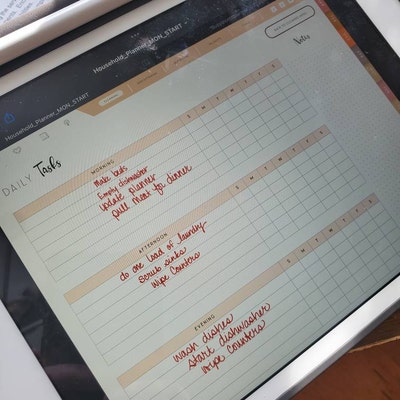Household Planner, Digital Planner, Notability Planner, Cleaning ...