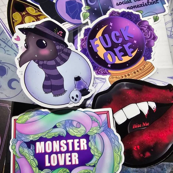 Bite Me Sticker | Vampire Lips Sticker | Vampire Teeth Sticker ...