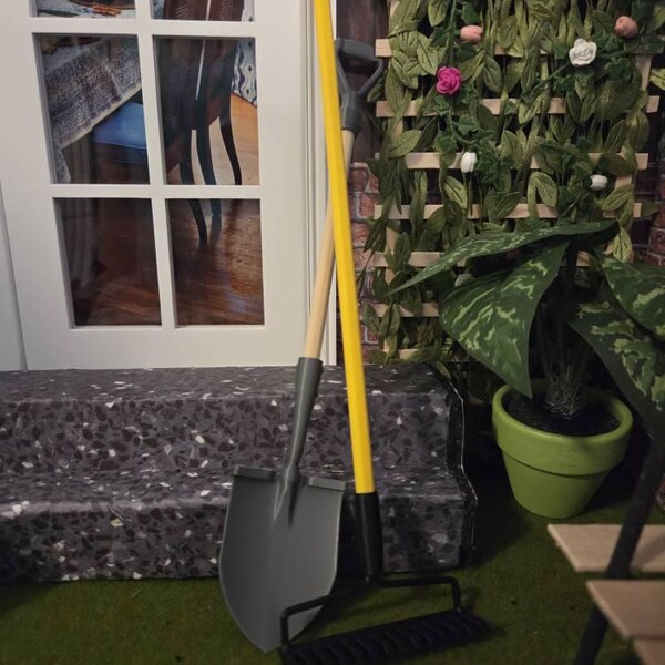 1:6 Scale Garden Spade Shovel 3D Printed Miniature Prop Action Figure ...