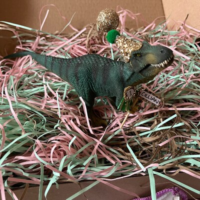 T-rex Juvenile Dinosaur Party Animal Cake Topper Keepsake - Etsy UK