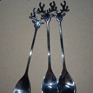 Personalised Reindeer Shaped Hot Chocolate Spoon - Etsy UK