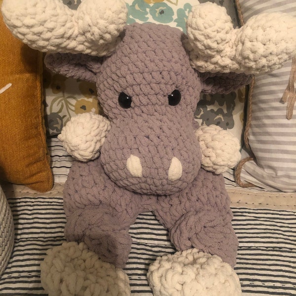 Extra Large Crocheted Moose Snuggler: Woodland Nursery Lovey - Etsy