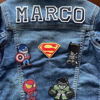 Mermaid Jacket Jean Girls Patch Jacket Custom Mermaid Girls Jacket ...