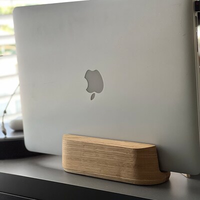 Wooden Laptop Riser for Desk, Wood Laptop Stand, MacBook Stand, Laptop ...