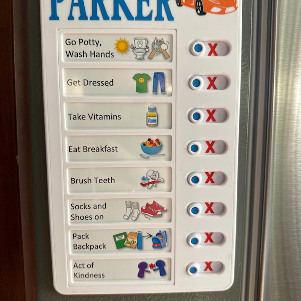 Reward Chore Chart for Kids With Pop-up Token – Customizable & Magnetic ...