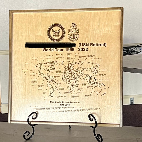 Custom Carved Military US Flag Clock - Etsy