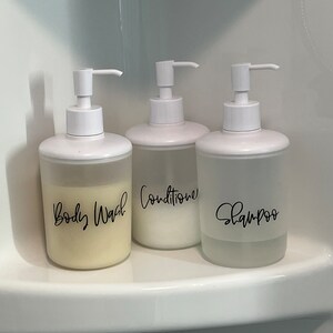 Shampoo Conditioner Body Wash Stickers Personalized Shampoo - Etsy
