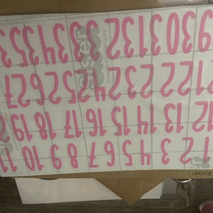 Bulk Number Decals, Custom Number Sticker Sets, Label 1 100, 1 100 ...