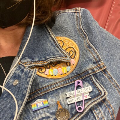 Safe With Me Safety Pin Enamel Lapel Pin / Buy 3 Pins Get 1 Free With ...