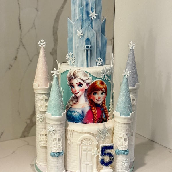 Elsa and Anna Frozen Splash and Watercolor Digital Design PNG File for ...
