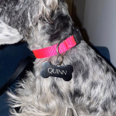 Personalized Gold Dog Tag Custom Engraved ID for Dogs - Etsy