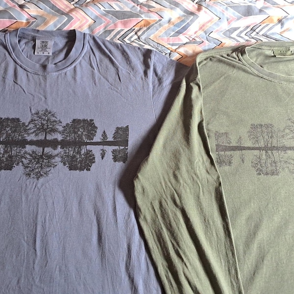 Reflection Shirt, Tree Shirt, Naturecore Shirt, Nature Shirt ...