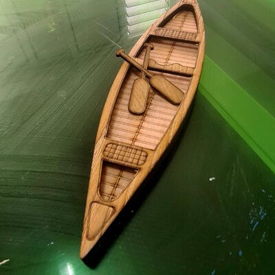 Canoe Laser Cut Digital File SVG Glowforge Engraved - Etsy