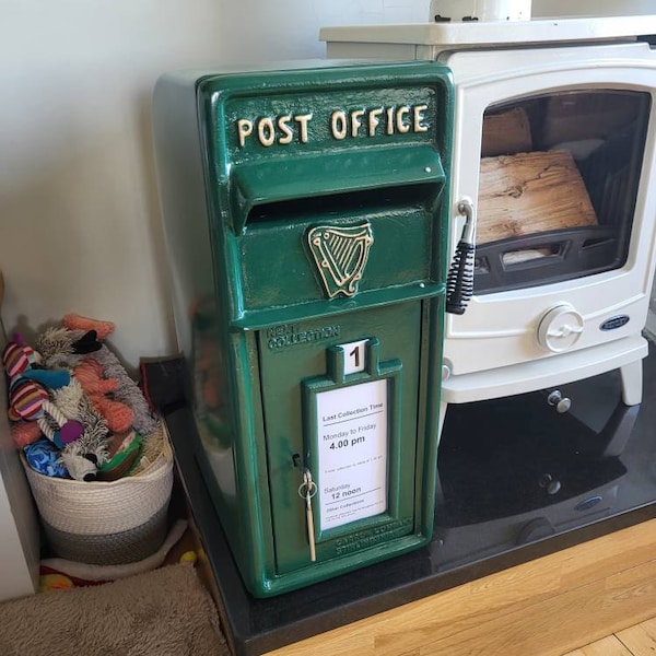 Cast Iron White ER Post Box Mailbox Letterbox - Etsy