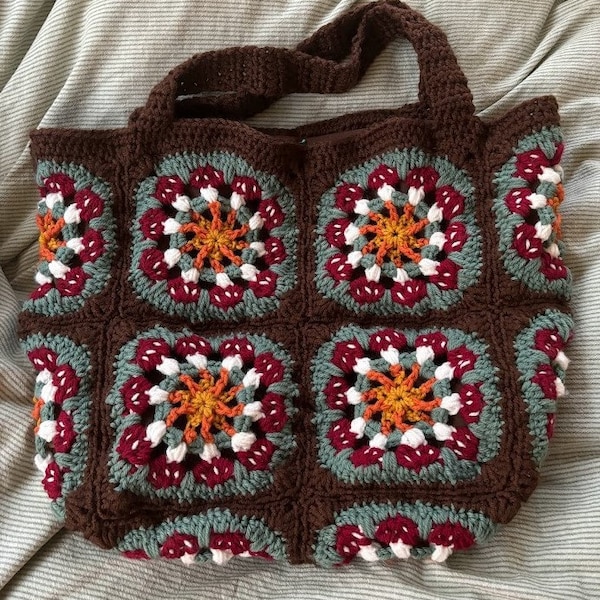 Cobweb Granny Square Magic Crochet Pattern PDF Instructions - Etsy