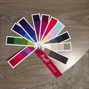 Color Analysis Summer Color Palette Fan - Etsy