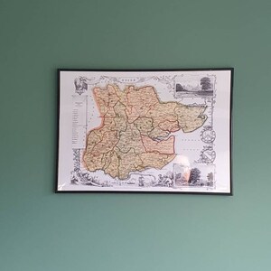 Map of CANALS and Navigable Rivers William Swire 1888 Rare Exceptional ...