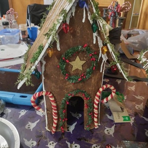 Primitive Grungy Gingerbread House E-pattern - Immediate Download - Etsy