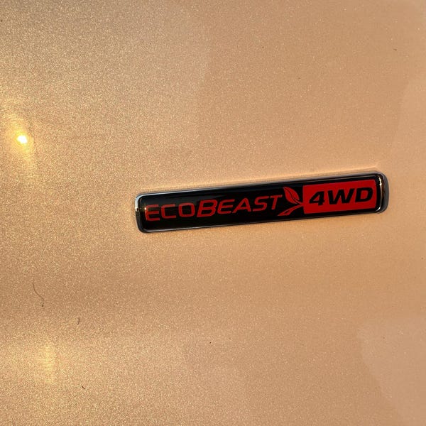 Gel Coated (domed) FORD ECOBEAST 4WD Emblem Overlays: Explorer, Escape ...