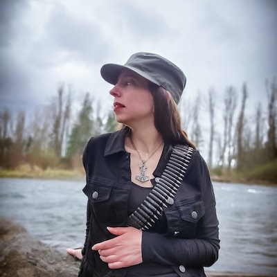 Leather Choker With Bullets.gothic Punk Biker Cosplay - Etsy