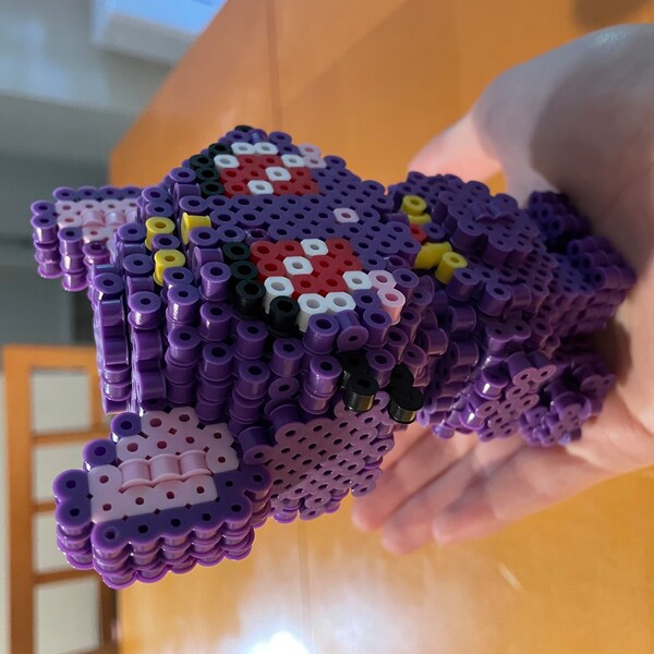 Instant Download!! 3D Perler Beads Pattern to Build This Kawaii Moon ...