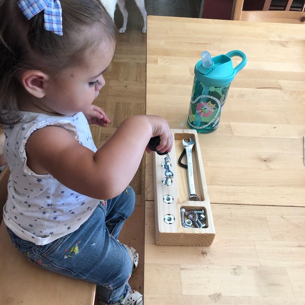 Multi-tool Board for Little Hands, Montessori, Real Tools for Little ...