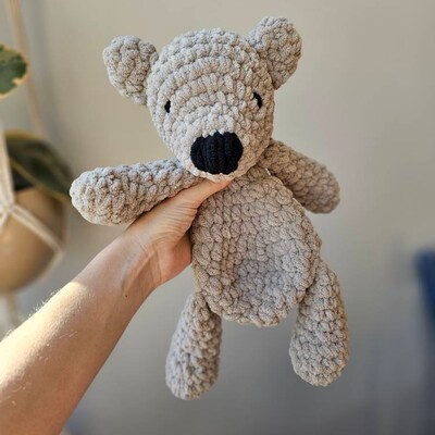Jr. Bear the Bear Snuggler Crochet Pattern, Bear Pattern, Crochet Bear ...