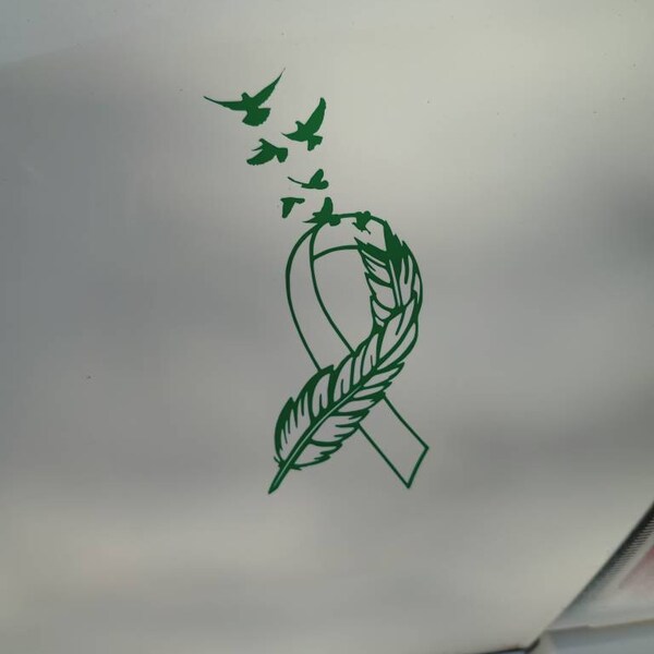 Heart Disease Awareness Ribbon Decal Cardiovascular Heart Health Red ...