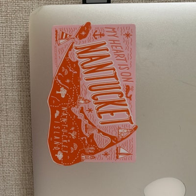 Nantucket Sticker, Nantucket Massachusetts Sticker, Single Die Cut ...