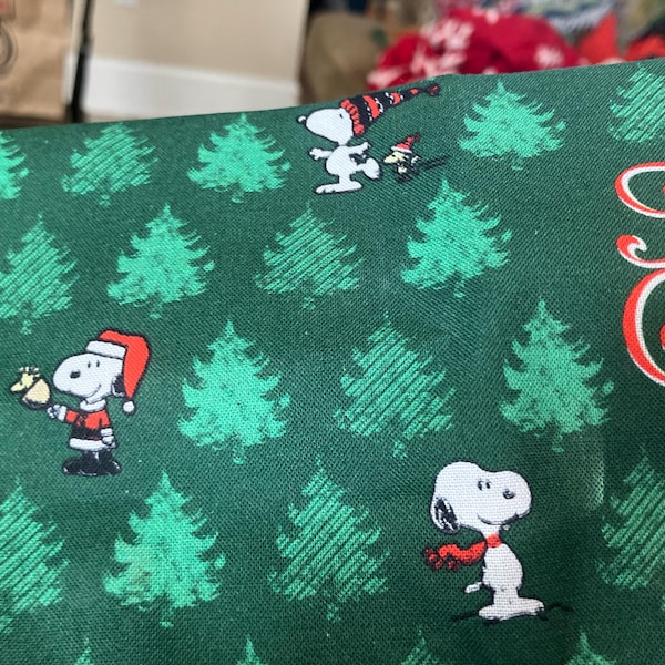 Pillowcase, Handmade, Charlie Brown, Snoopy, Peanuts, Christmas, Xmas ...