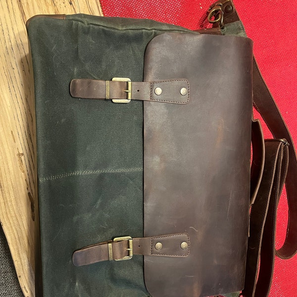 Mens Leather Apron for Woodworking, Blacksmith Shop Apron With Pockets ...