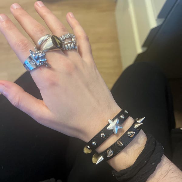 Black Faux Leather Choker, 10mm Plain Black Choker, Punk Choker, Rocker ...