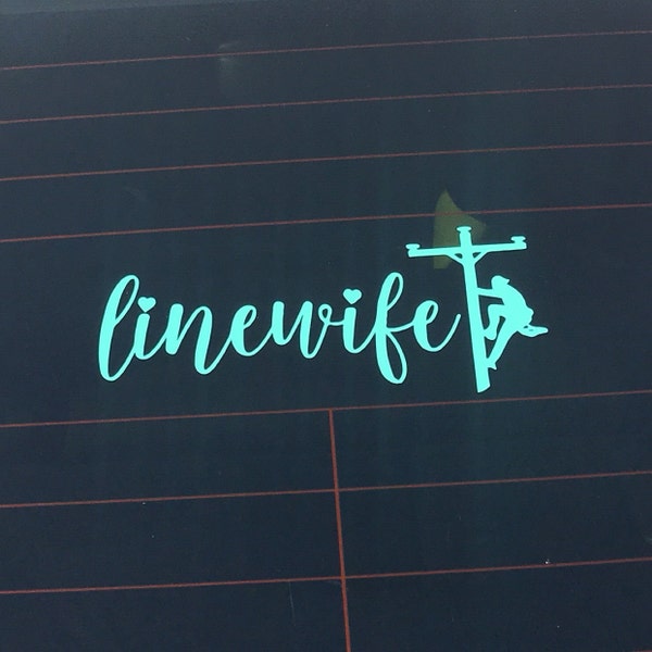 Proud Linewife Lineman Wife Vinyl Sticker Decal Sticker Car Truck Yeti ...