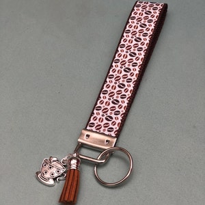 Coffee Key Fob Coffee Keychain Coffee Bean Key Fob Coffee Lover Gifts ...
