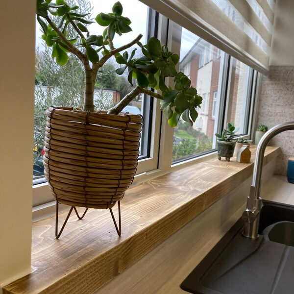 Rustic Window Sills, With Front Lip & Corner Notches | Window Ledge ...