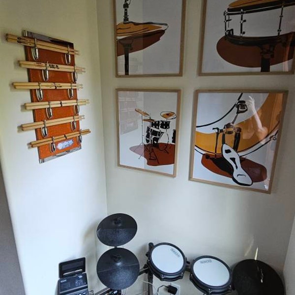 Piano Wall Art, Piano Poster, Minimalist Terra Cotta Digital Art Print ...