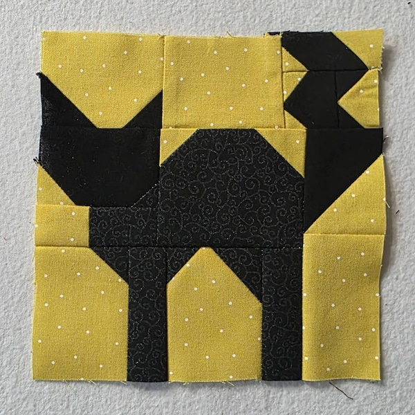 PDF Pattern - Wicked Witch Quilt Block Pattern, Halloween Quilt Block ...