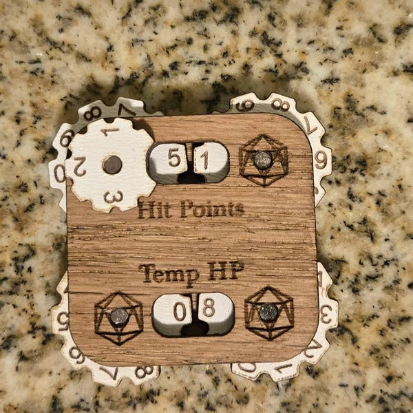 Red Oak Mini HP Tracker for D&D 5e - Etsy