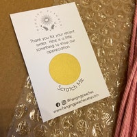Personalised Business Scratch Cards - Etsy UK