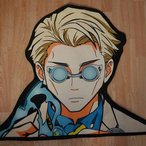 Anime Embroidered Jet Tag Keychain - Etsy