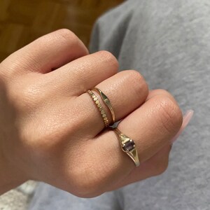 14k Gold Filled Stacking Rings Thin Dainty Ring Stackable - Etsy