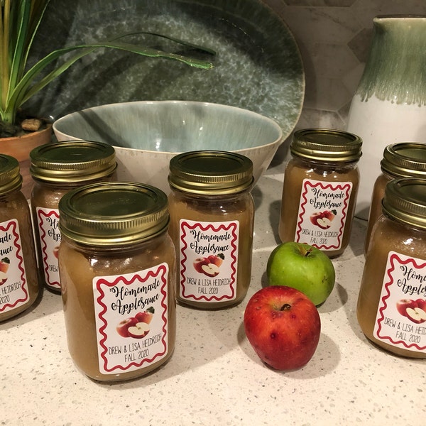 Applesauce Labels, Canning Labels, Apple Jelly, Apple Butter, Mason Jar ...