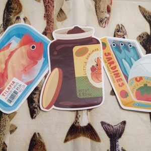 Tilapia Sticker - Laptop Sticker, Cute Sticker, Vinyl Sticker, Fish ...