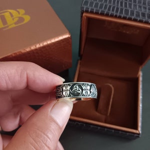 Alexander the Great Ring, Solid 14k Gold Ring, Men's Wedding Ring ...