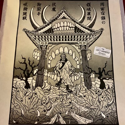 Turnip Scarecrow Handmade Mini-print Linocut Anime Art - Etsy