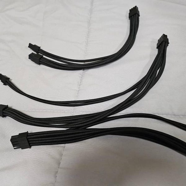 Dreambigbyray Mod Custmoized Unsleeved Fan Extension Cords PWM Splitter ...