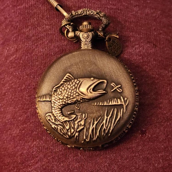 Red Fire Fighter Fireman Fire Dept Pocket Watch Personalized W/ Your ...