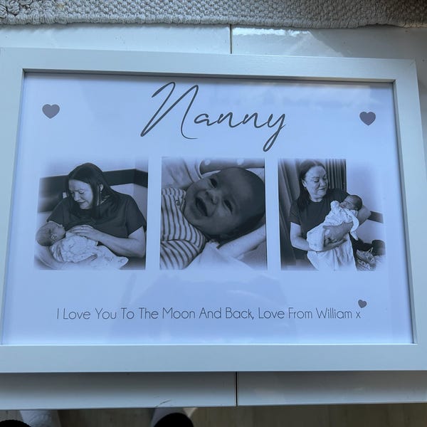 Nanny Photo Frame, Nanny, Nanna, Nan Gift & Framed Print - Etsy UK