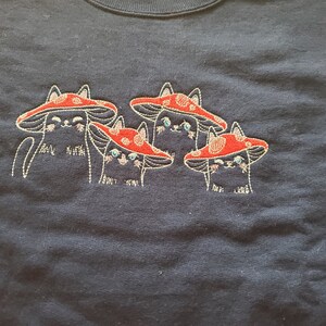 Fall Leaf Embroidered Crewneck | Etsy