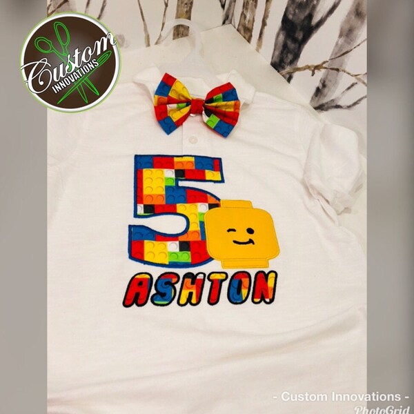 Rainbow Blocks Fabric - Building Bricks Fabric - Medium by ...